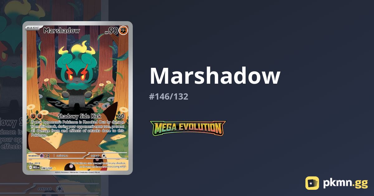 Marshadow #146/132 Mega Evolution | pkmn.gg