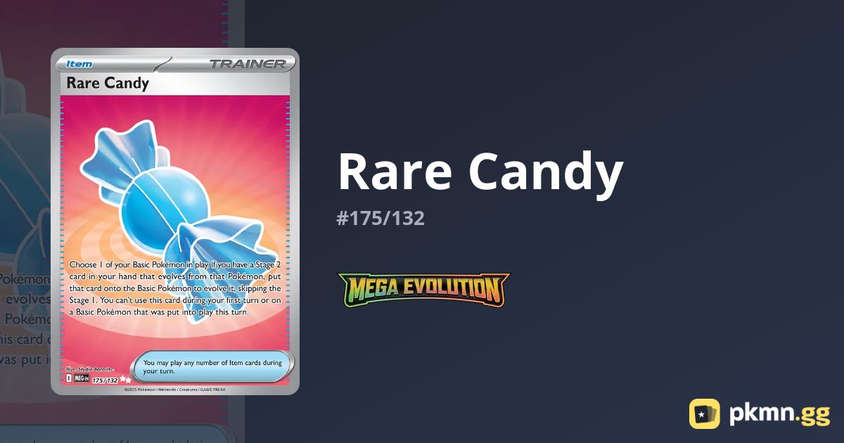 Rare Candy #175/132 Mega Evolution | pkmn.gg