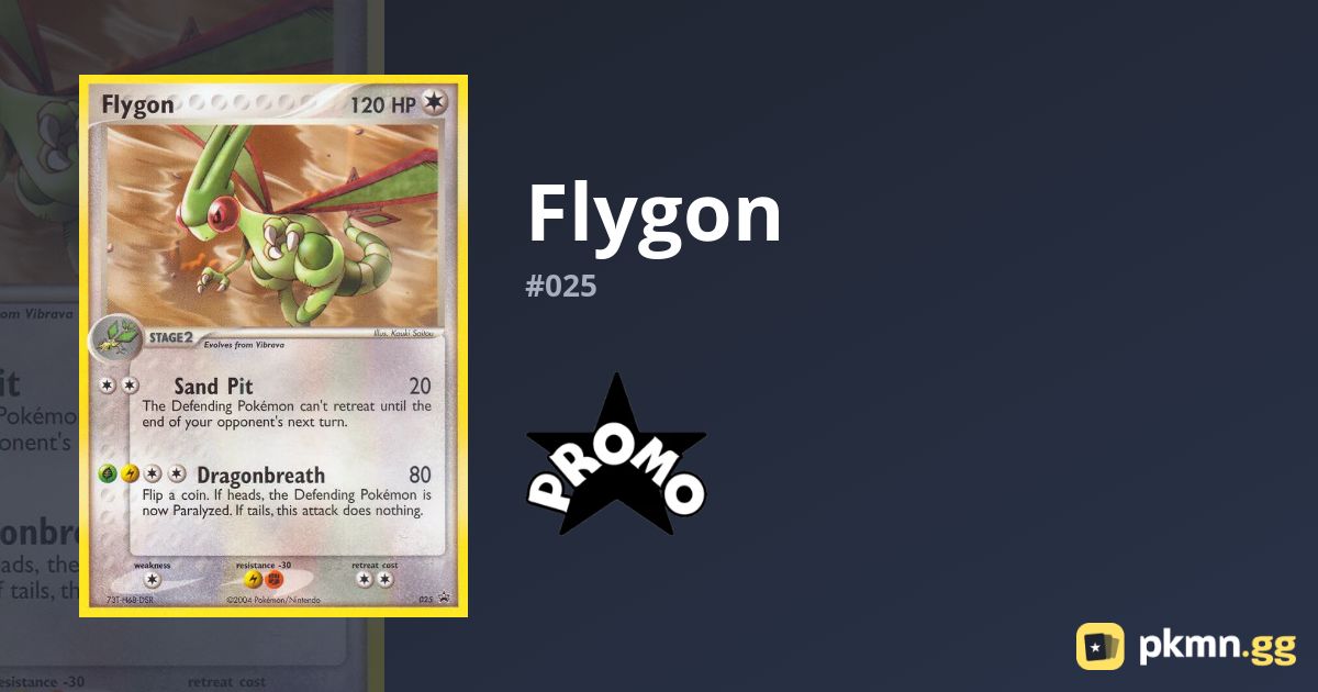 Flygon 025 Nintendo Black Star Promos | pkmn.gg
