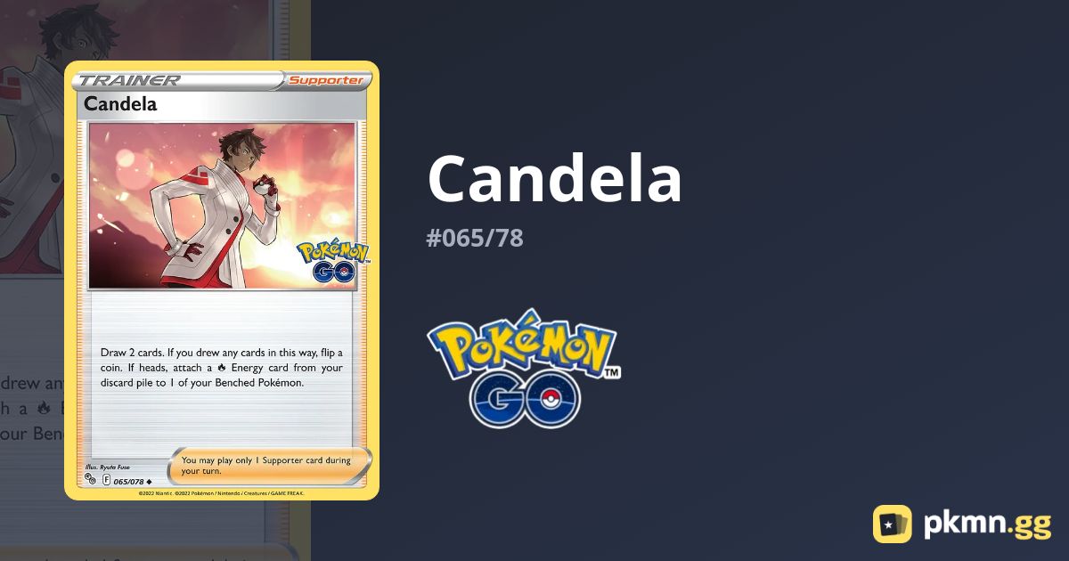 Candela #065/78 Pokémon GO | pkmn.gg