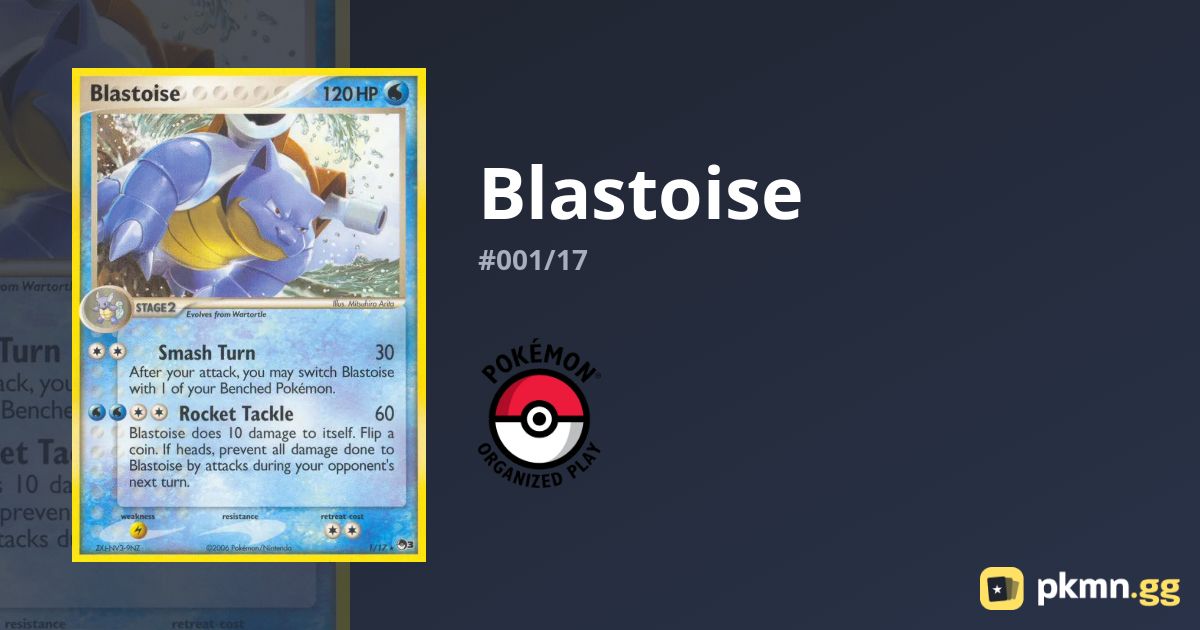 Blastoise #001/17 POP Series 3 | pkmn.gg