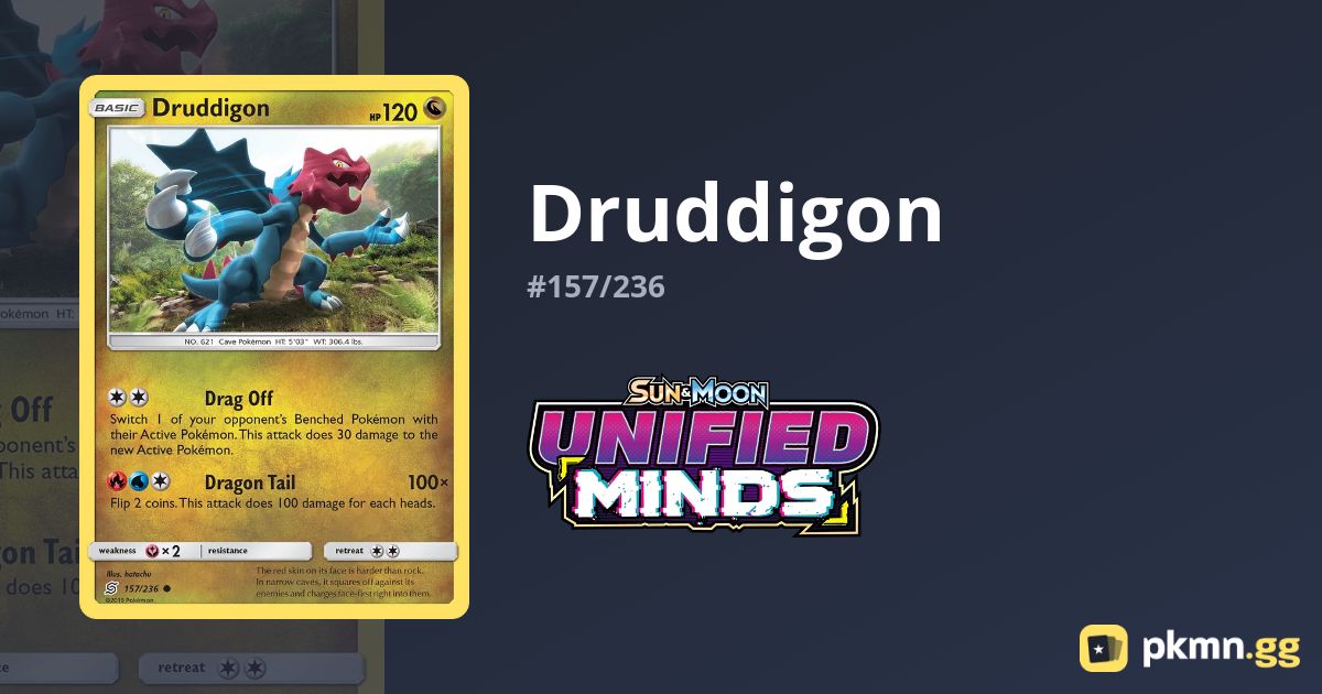 Druddigon #157/236 Unified Minds | pkmn.gg