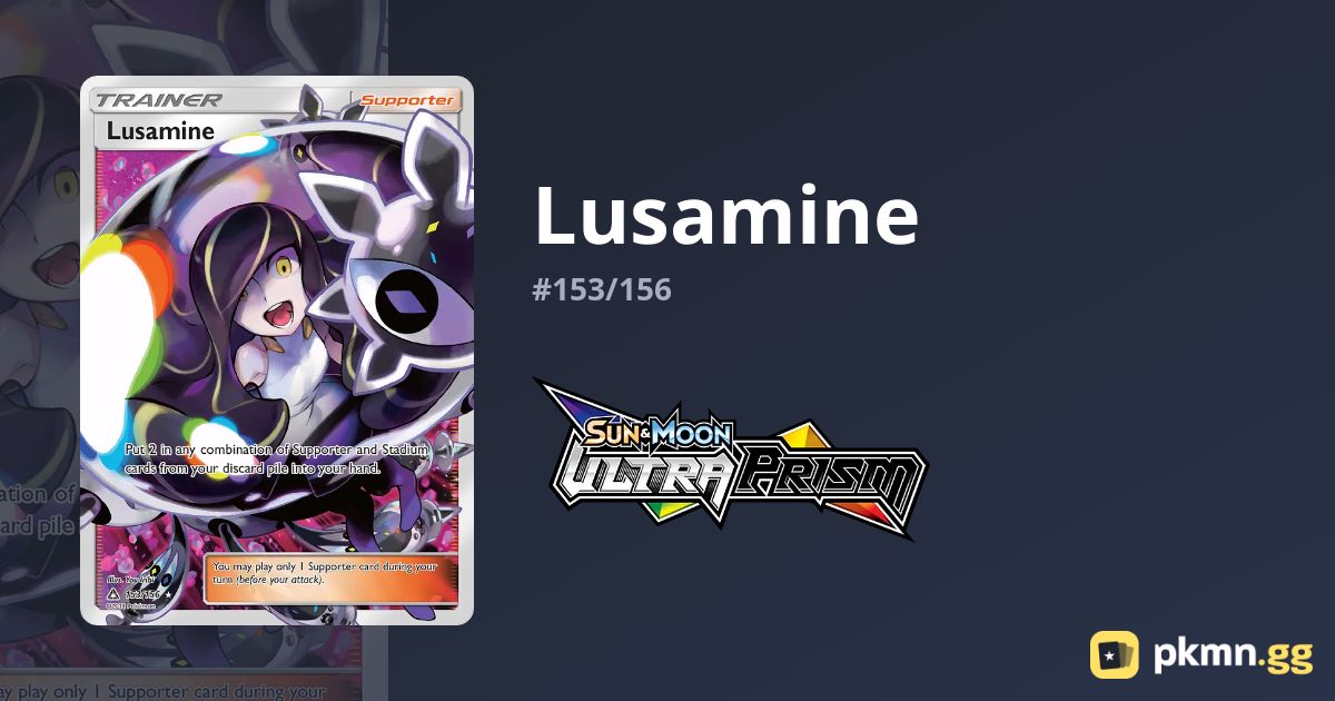 Lusamine #153/156 Ultra Prism | pkmn.gg