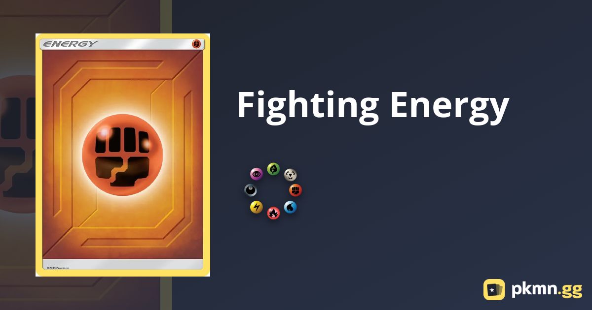 Fighting Energy Sun & Moon: Energy (2019) | pkmn.gg