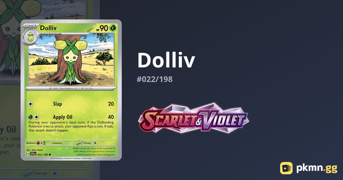 Dolliv #022/198 Scarlet & Violet | pkmn.gg