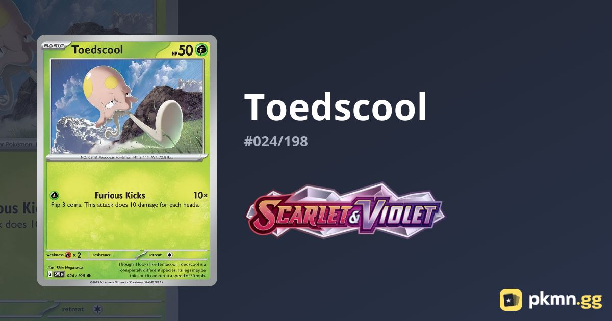 Toedscool #024/198 Scarlet & Violet | pkmn.gg