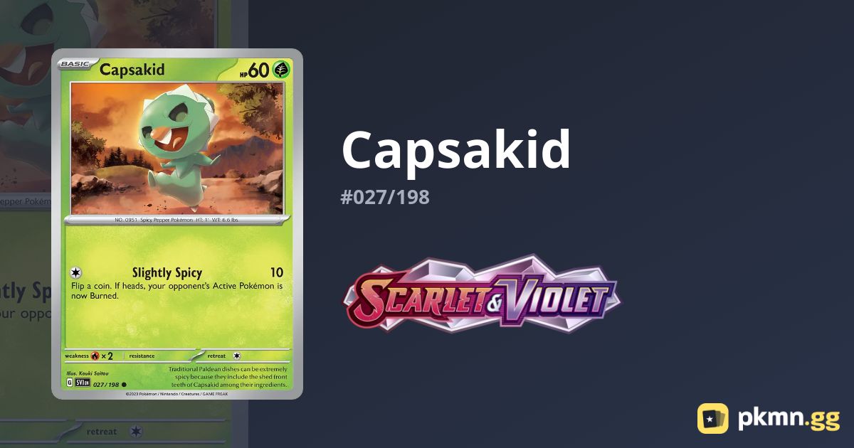 Capsakid #027/198 Scarlet & Violet | pkmn.gg