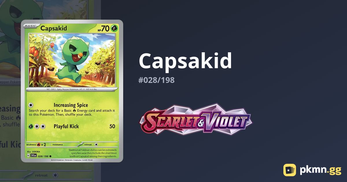 Capsakid #028/198 Scarlet & Violet | pkmn.gg