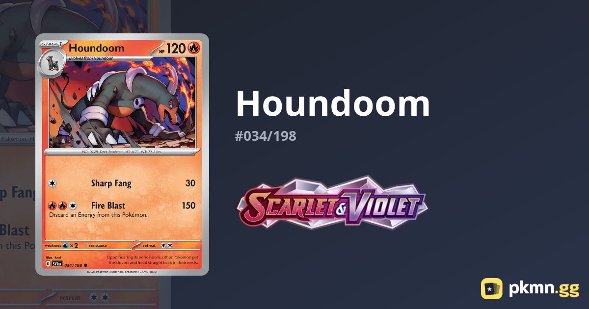 Houndoom #034/198 Scarlet & Violet | pkmn.gg