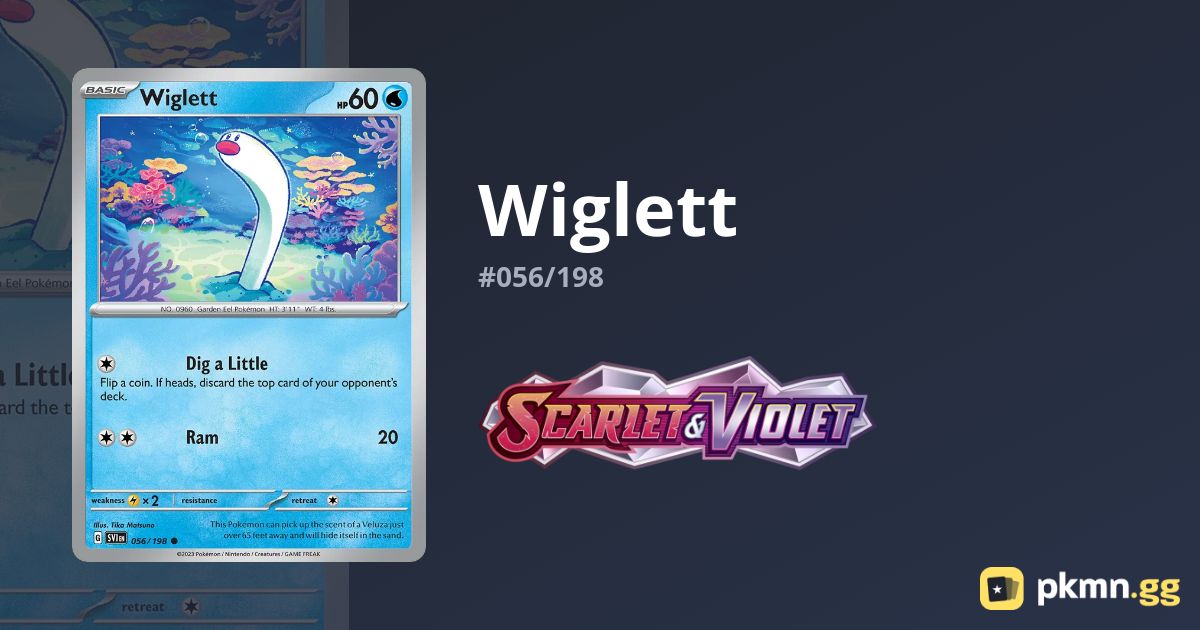 Wiglett #056/198 Scarlet & Violet | pkmn.gg
