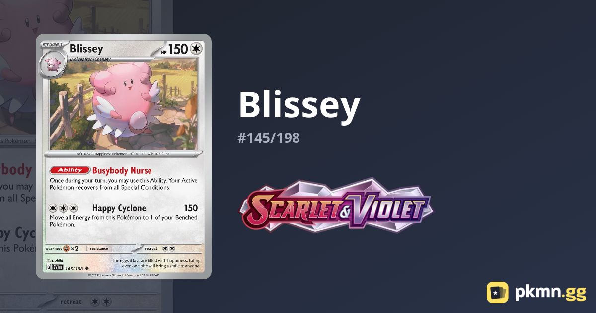 Blissey #145/198 Scarlet & Violet | pkmn.gg