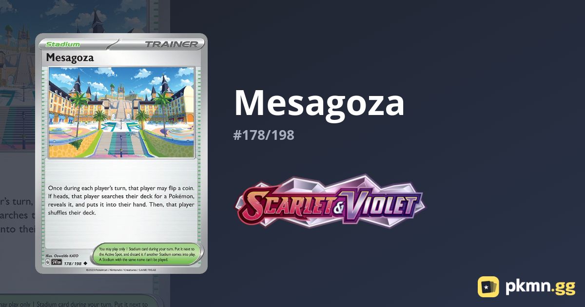 Mesagoza #178/198 Scarlet & Violet | pkmn.gg