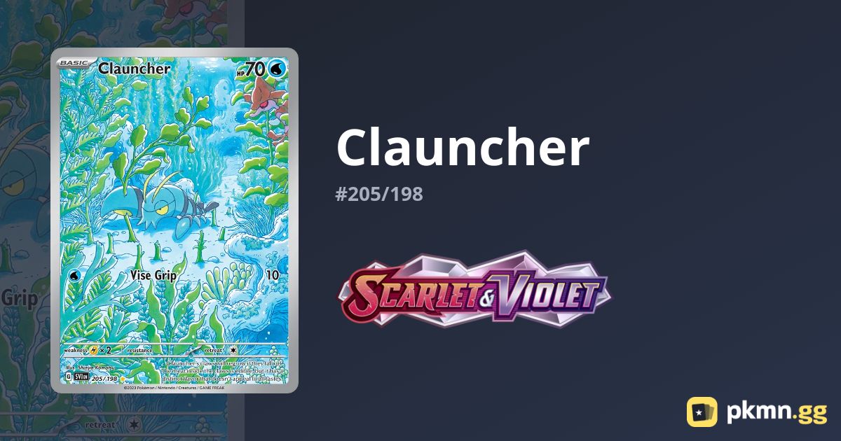 Clauncher #205/198 Scarlet & Violet | pkmn.gg