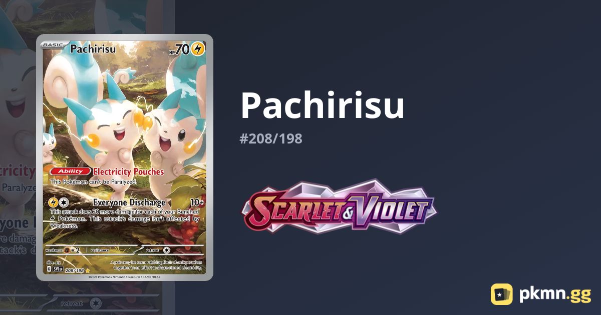 Pachirisu #208/198 Scarlet & Violet | pkmn.gg