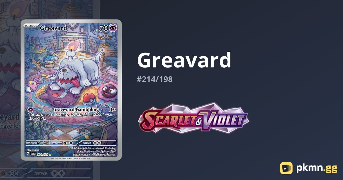 Greavard #214/198 Scarlet & Violet | pkmn.gg