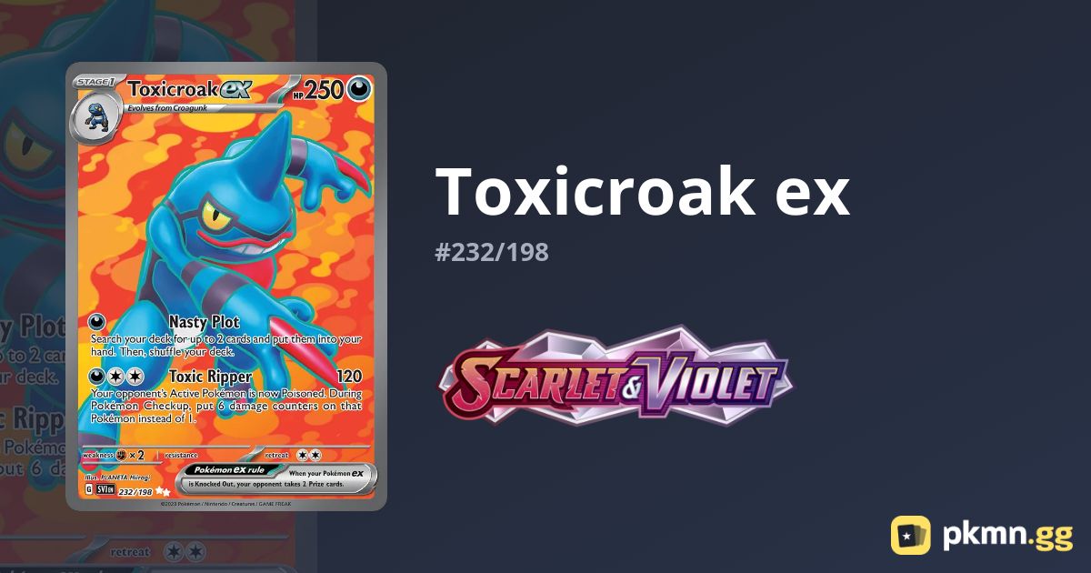 Toxicroak Ex Full Art