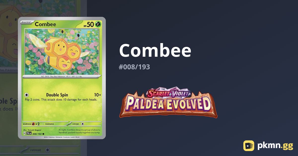 Combee #008/193 Paldea Evolved | pkmn.gg