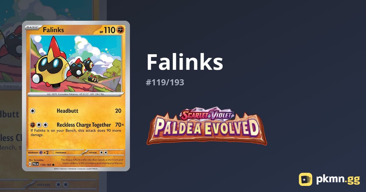 Falinks #119/193 Paldea Evolved | pkmn.gg