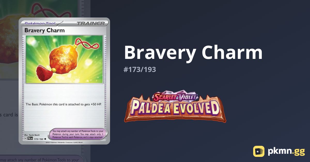Bravery Charm #173/193 Paldea Evolved | pkmn.gg