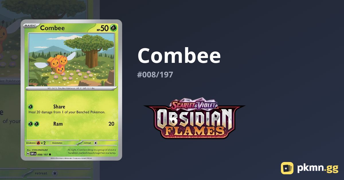 Combee #008/197 Obsidian Flames | pkmn.gg