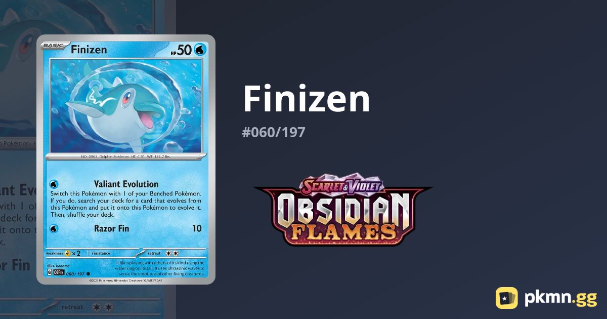 Finizen #060/197 Obsidian Flames | pkmn.gg