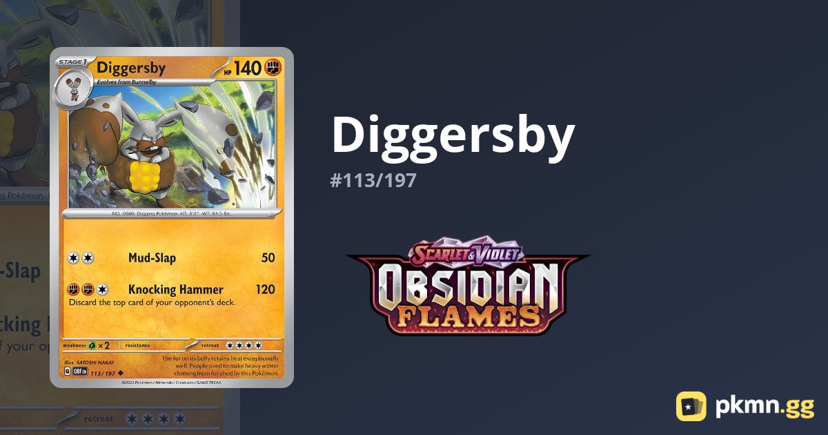 Diggersby #113/197 Obsidian Flames | pkmn.gg
