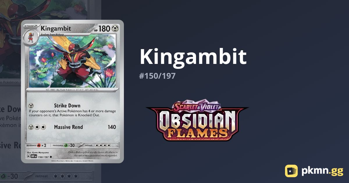 Kingambit #150/197 Obsidian Flames | pkmn.gg