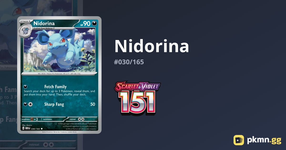 Nidorina #030/165 151 | pkmn.gg