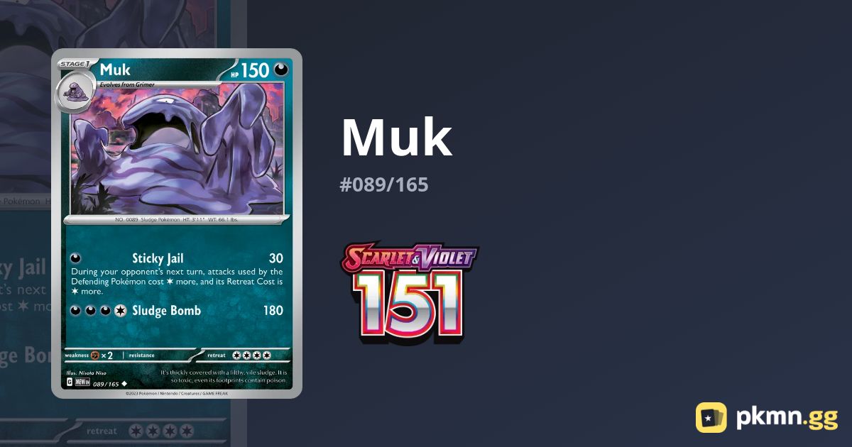 Muk #089/165 151 | pkmn.gg