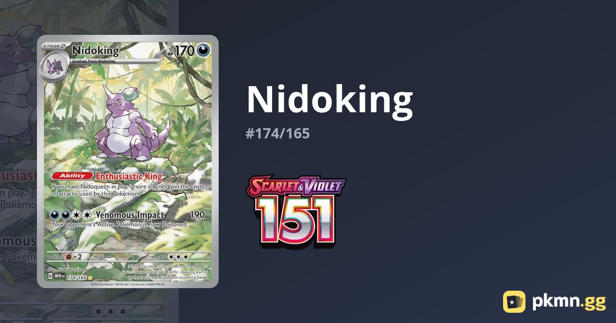 Nidoking #174/165 151 | pkmn.gg
