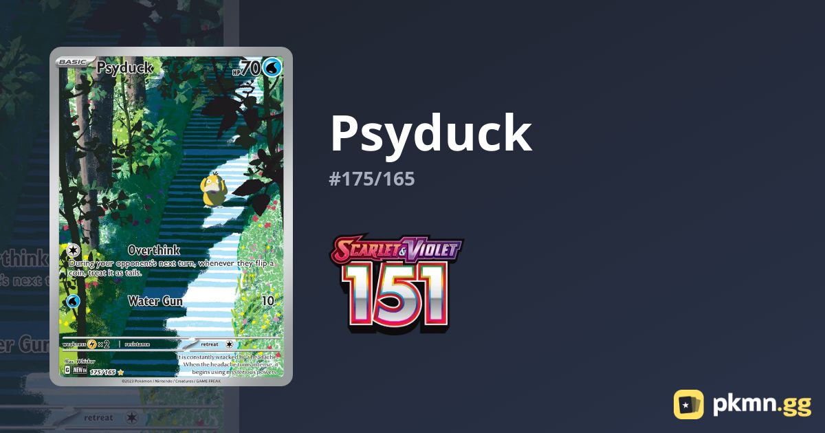 Psyduck #175/165 151 | pkmn.gg