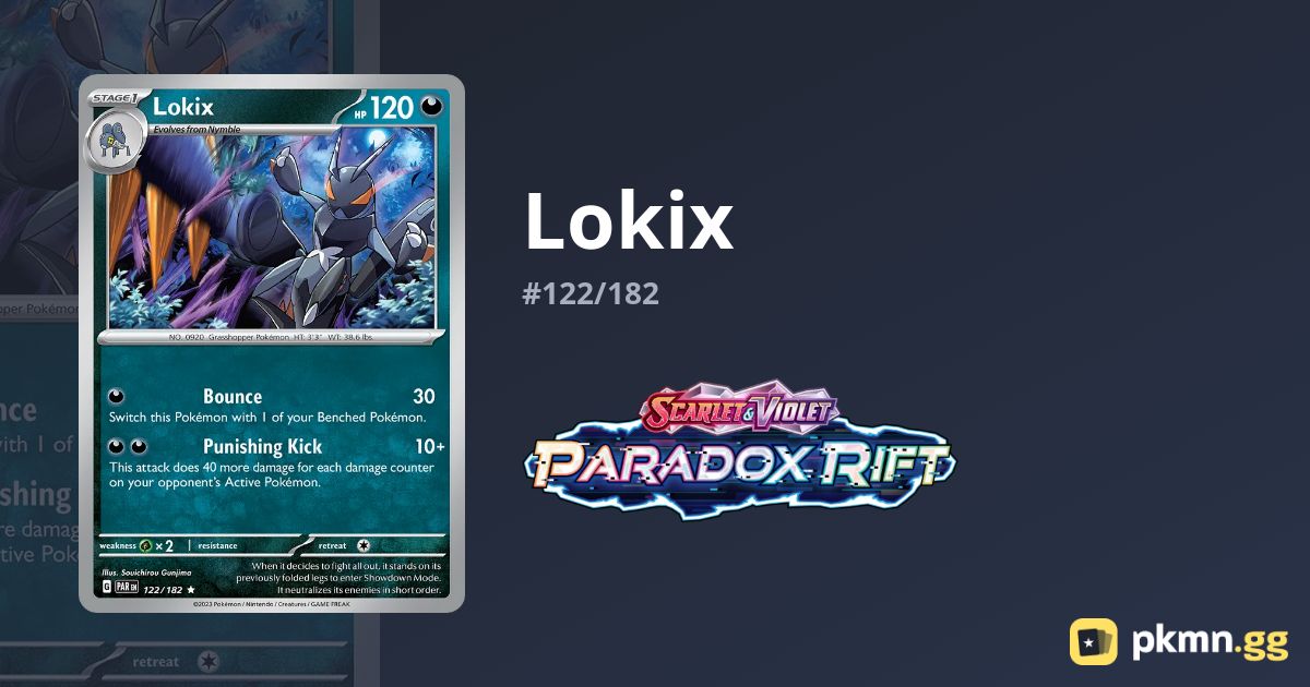 Lokix #122/182 Paradox Rift | pkmn.gg
