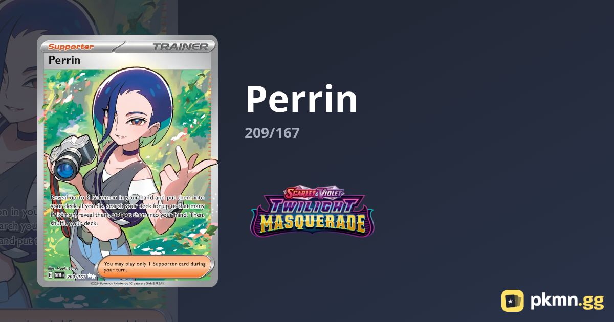 Perrin #209/167 Twilight Masquerade | pkmn.gg