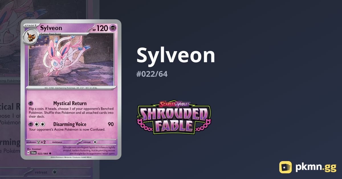 Sylveon #022/64 Shrouded Fable | pkmn.gg