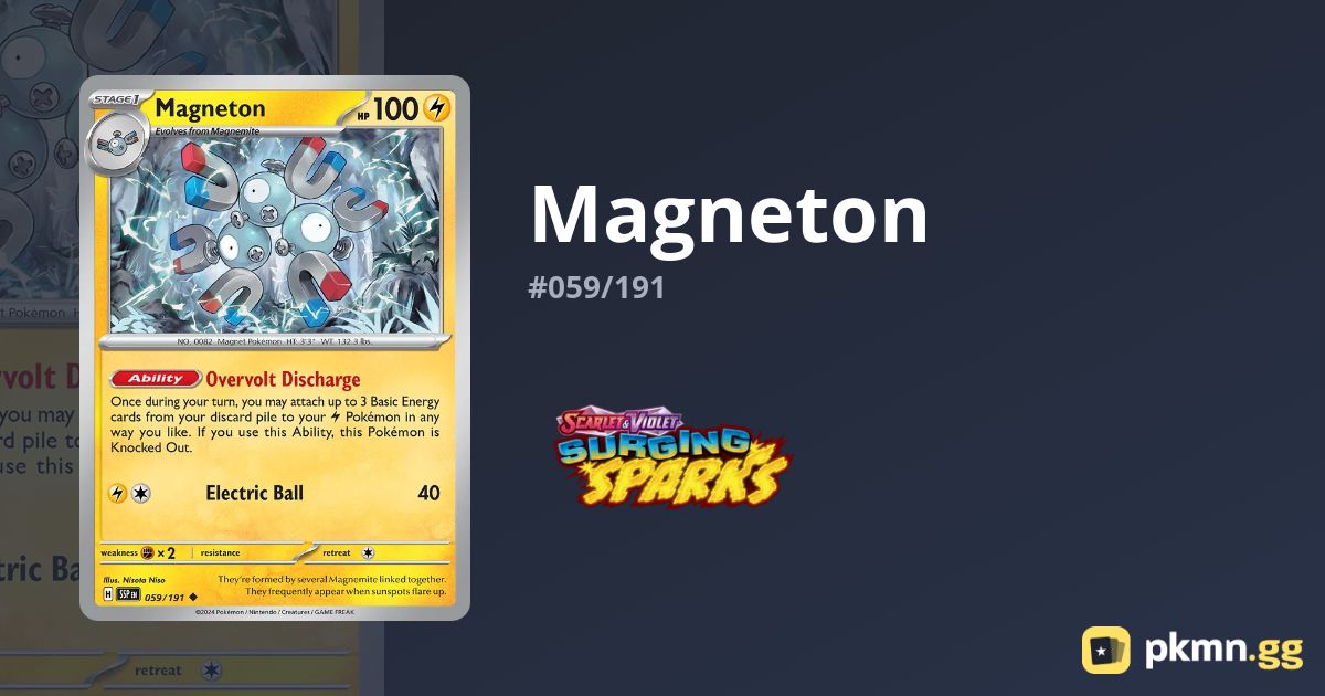 Magneton #059/191 Surging Sparks | pkmn.gg