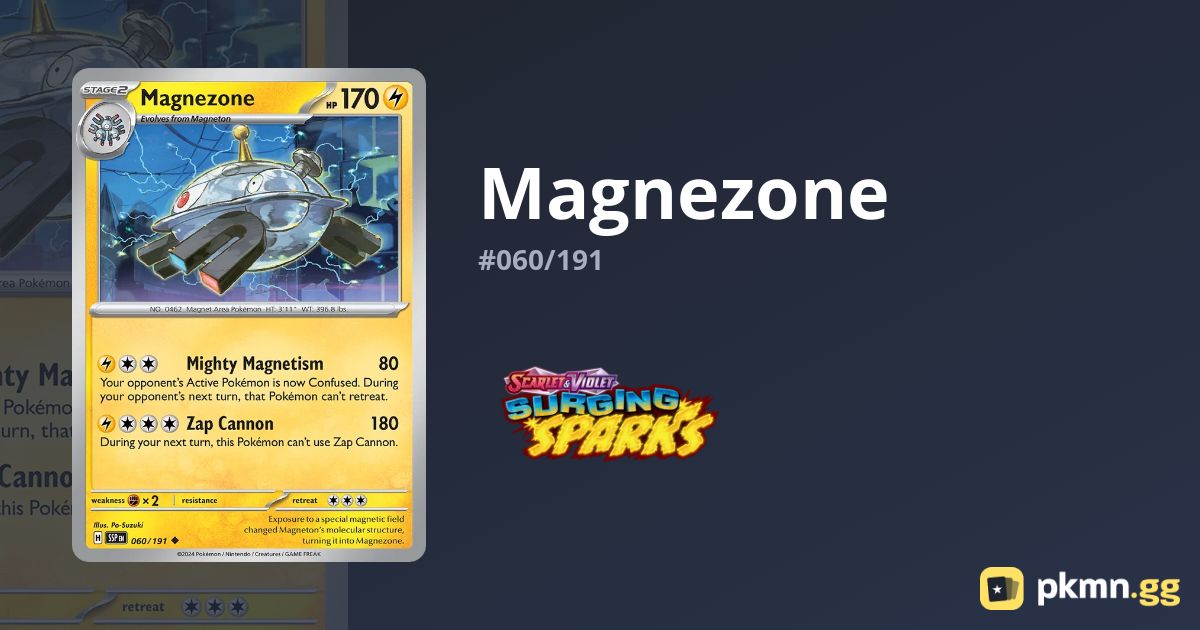 Magnezone #060/191 Surging Sparks | pkmn.gg