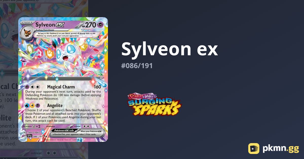 Sylveon ex #086/191 Surging Sparks | pkmn.gg