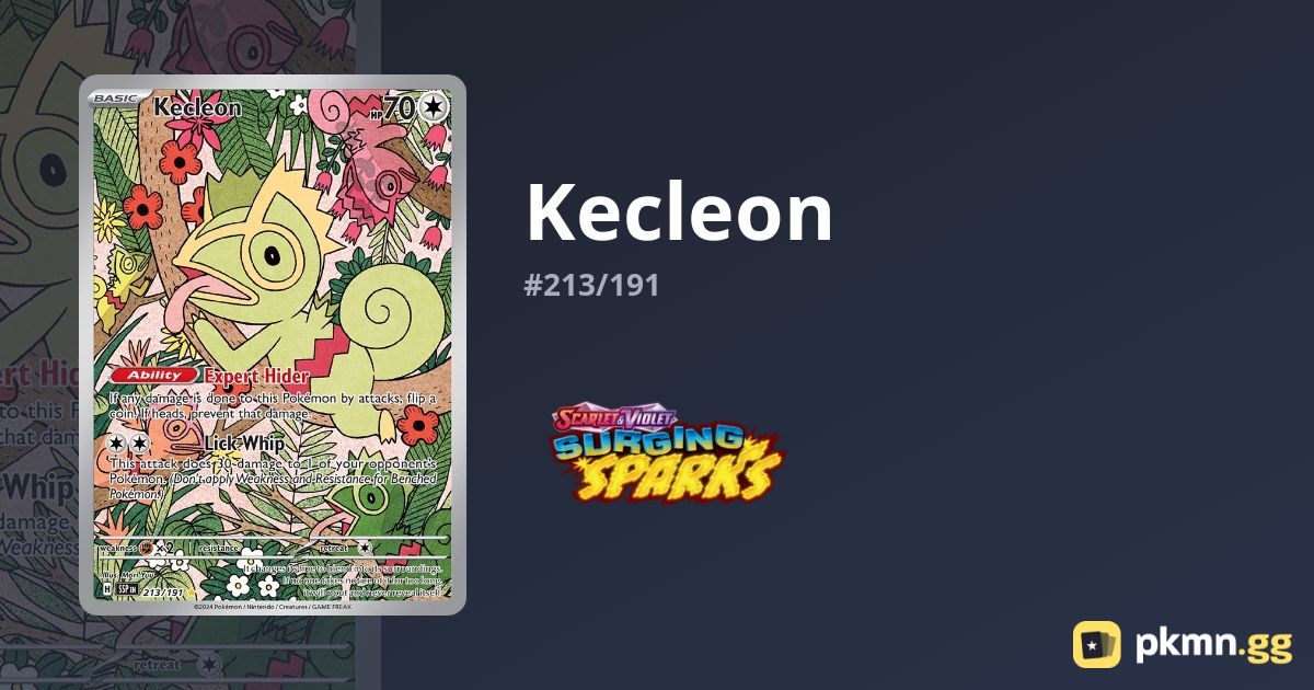 Kecleon #213/191 Surging Sparks | pkmn.gg