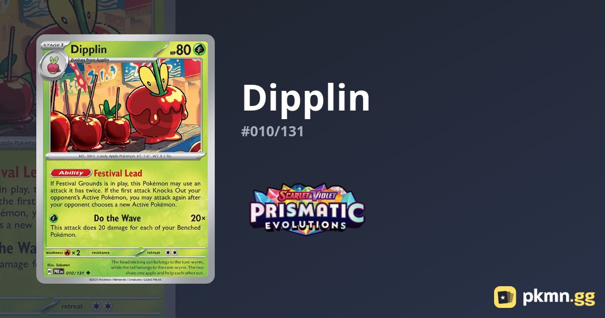 Dipplin #010/131 Prismatic Evolutions | pkmn.gg