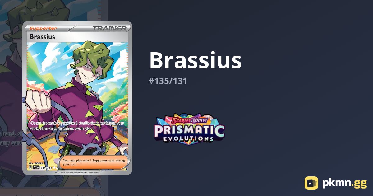 Brassius #135/131 Prismatic Evolutions | pkmn.gg