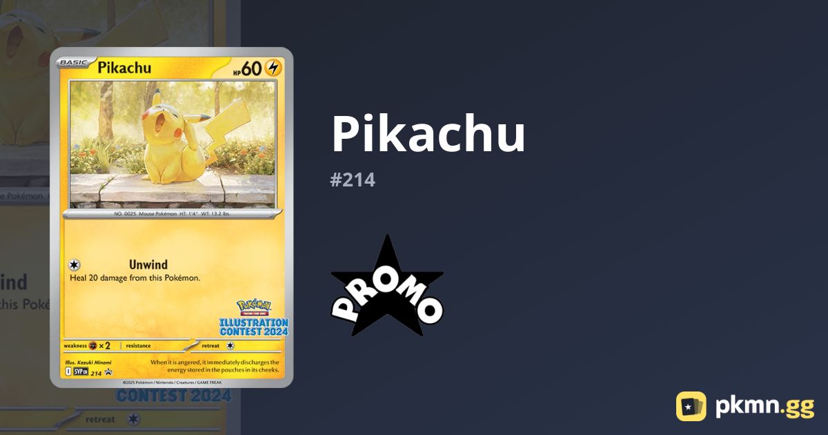 Pikachu 214 Scarlet & Violet Black Star Promos | pkmn.gg