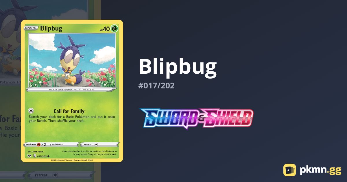 Blipbug #017/202 Sword & Shield | pkmn.gg