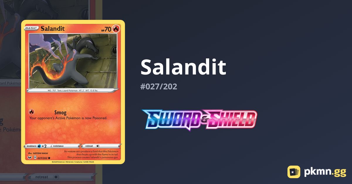 Salandit #027/202 Sword & Shield | pkmn.gg