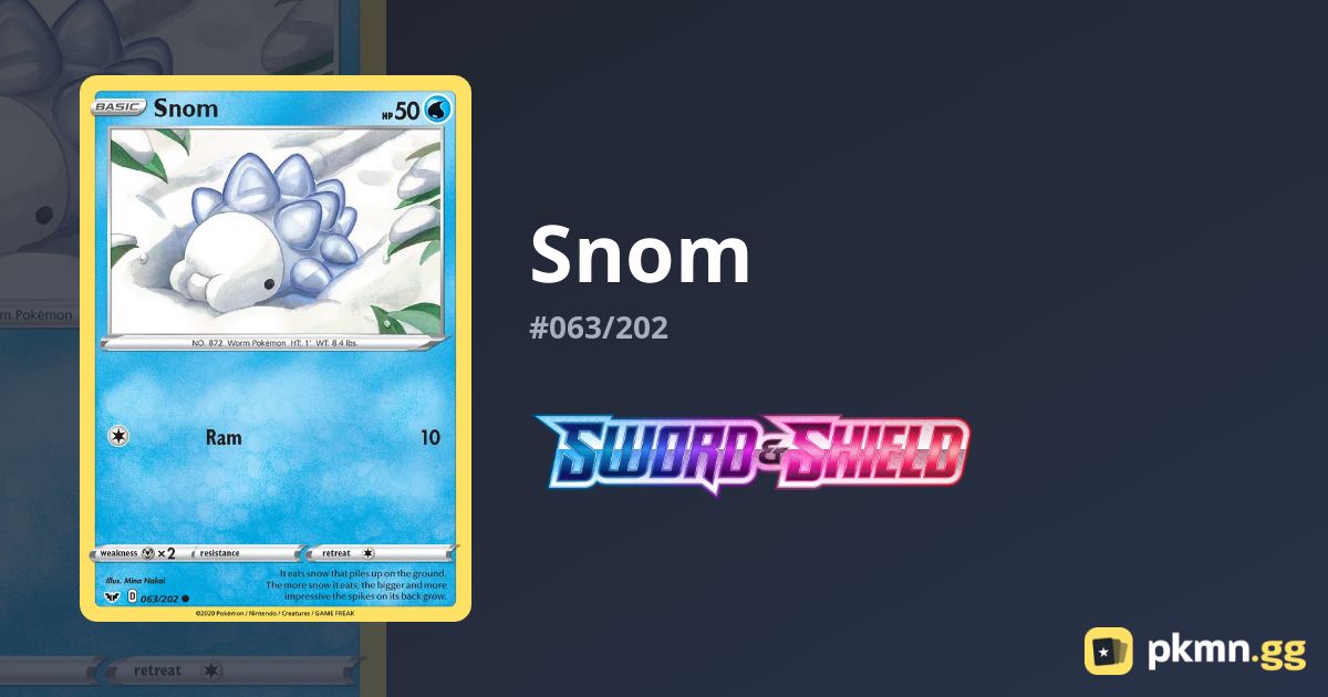 Snom #063/202 Sword & Shield | pkmn.gg