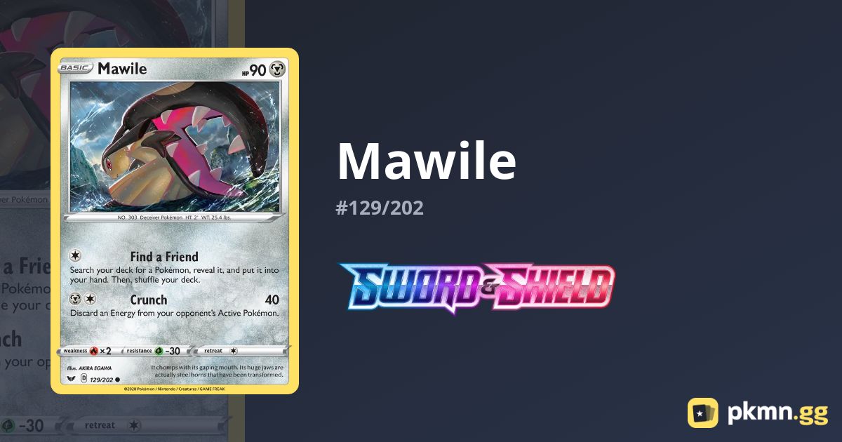 Mawile #129/202 Sword & Shield | pkmn.gg