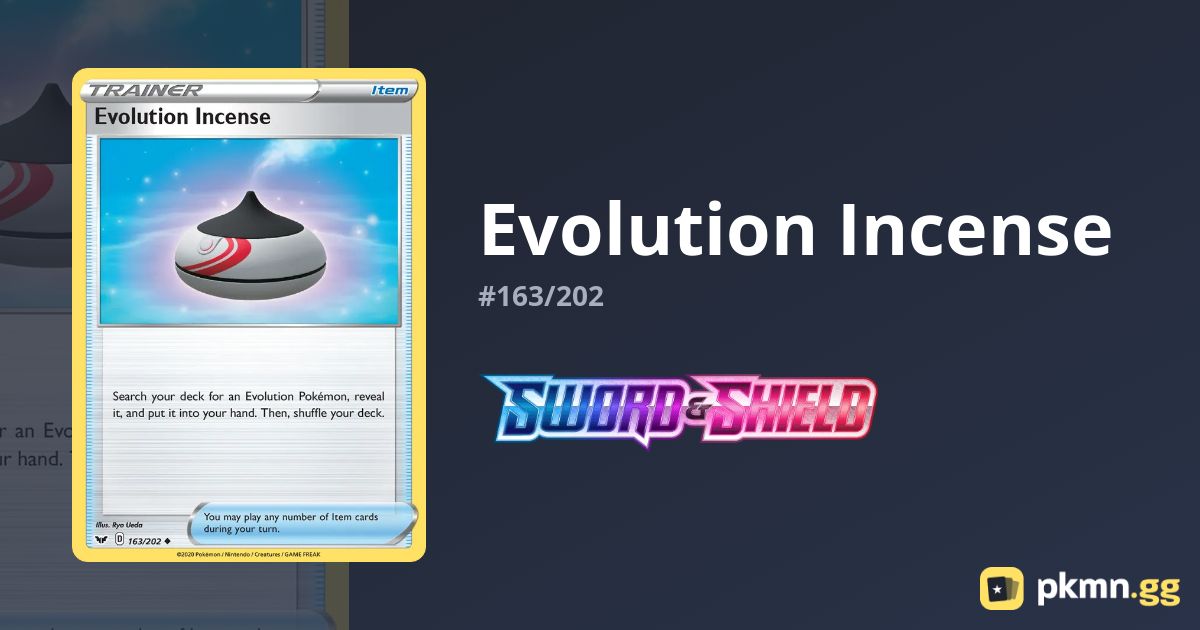 Evolution Incense #163/202 Sword & Shield | pkmn.gg