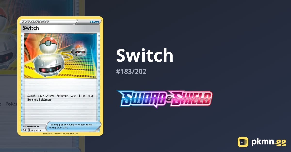 Switch #183/202 Sword & Shield | pkmn.gg