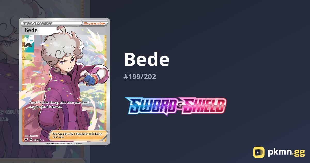 Bede #199/202 Sword & Shield | pkmn.gg