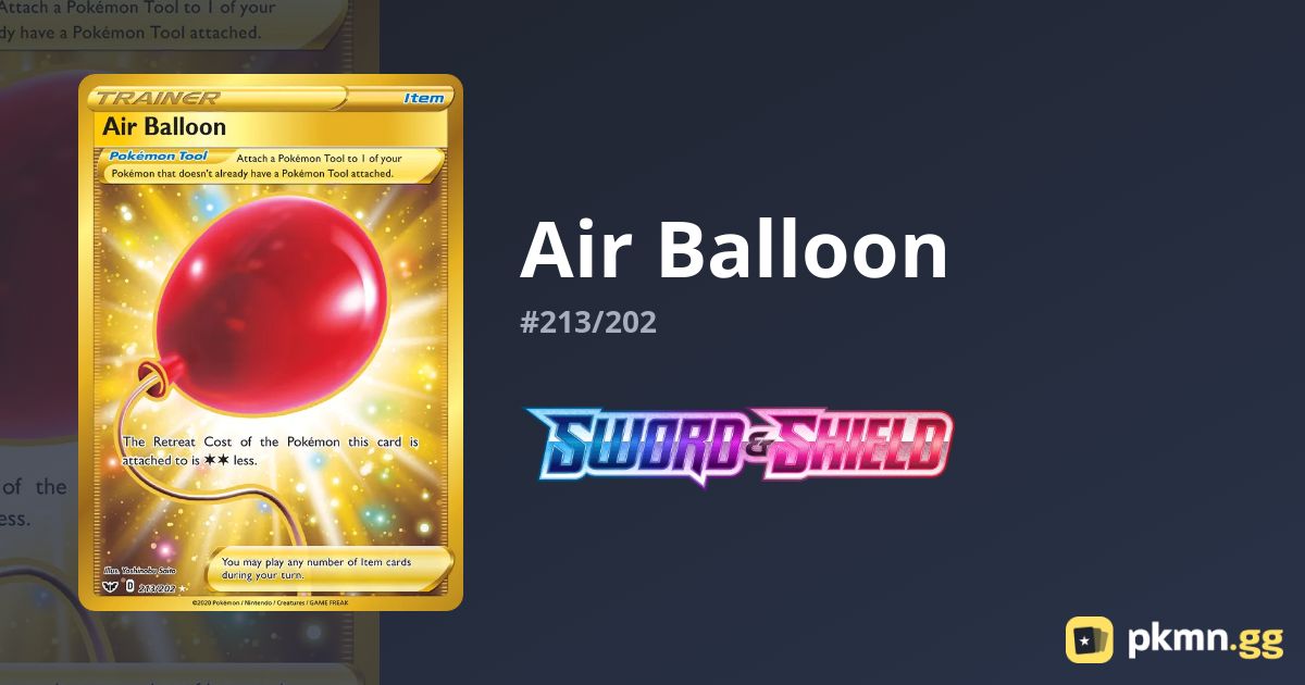 Air Balloon #213/202 Sword & Shield | pkmn.gg