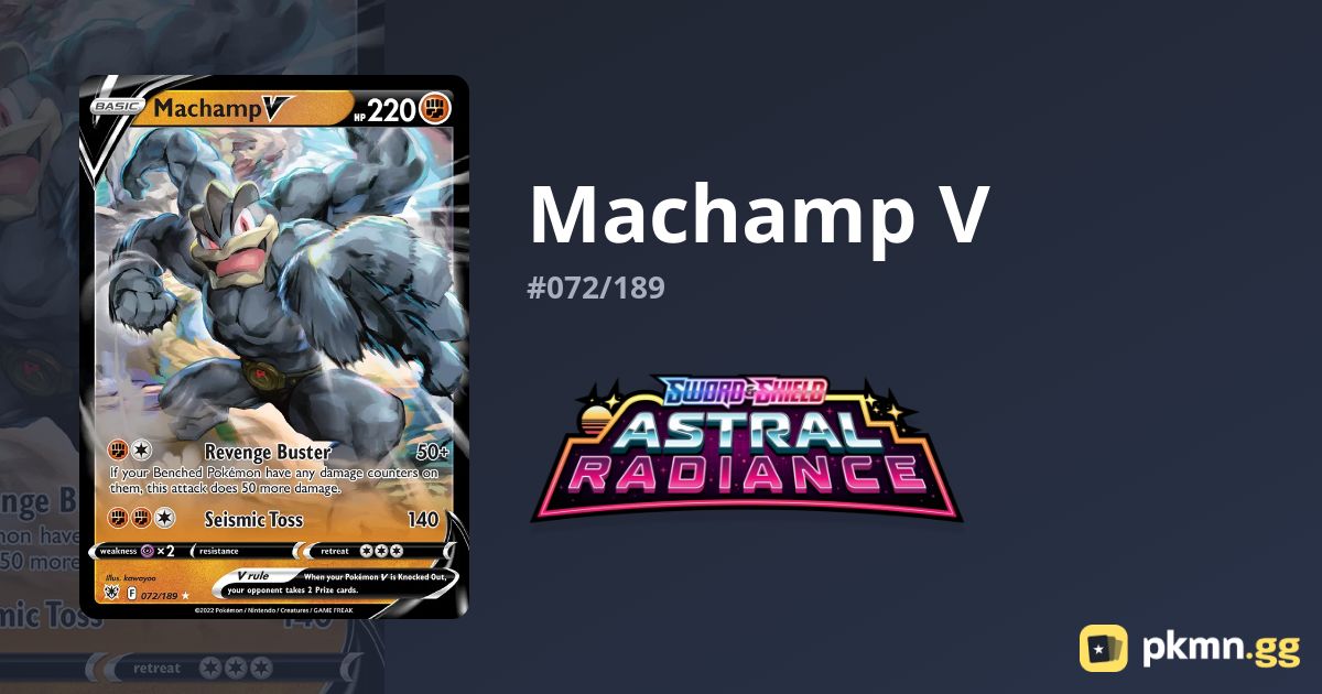 Machamp V #072/189 Astral Radiance | pkmn.gg